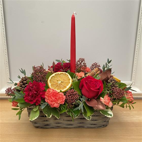 Festive Candle Arrangement