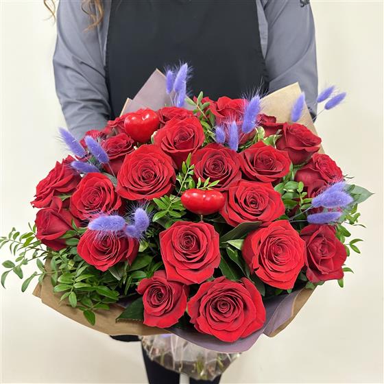 24 Red Rose Valentine's Bouquet